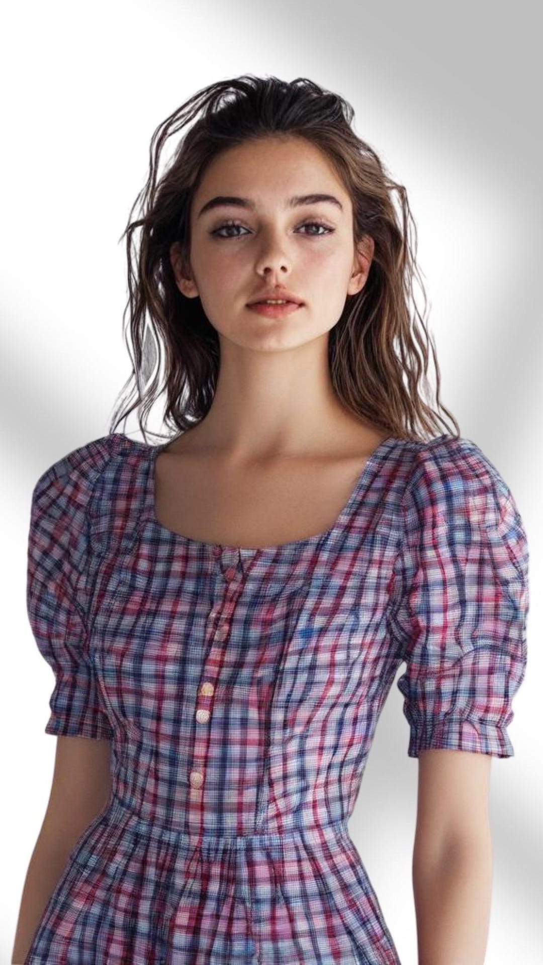 Vintage Check Print Cotton Dirndl Dress: Oktoberfest Trachten Fashion ...