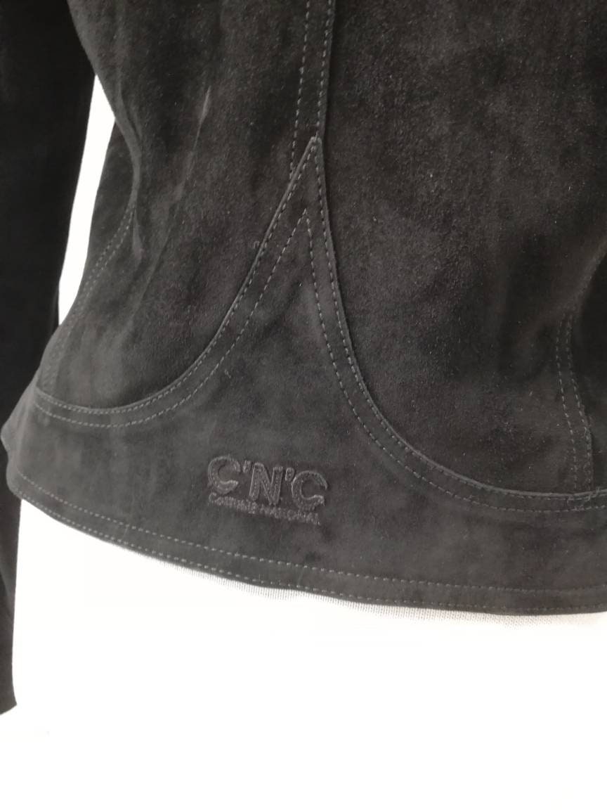 Black Genuine Leather Jacket CNC Costume National Biker - Etsy