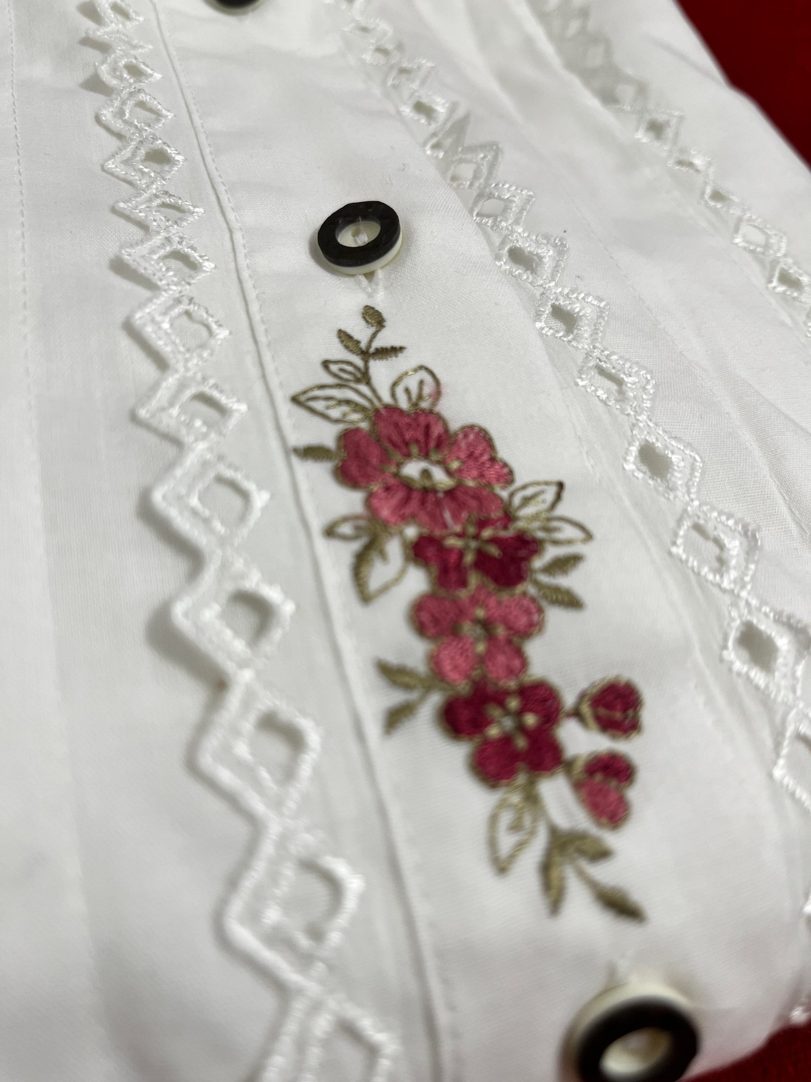 Embroidered Dirndl Blouse, German Oktoberfest Top, Mutton Sleeve Shirt ...
