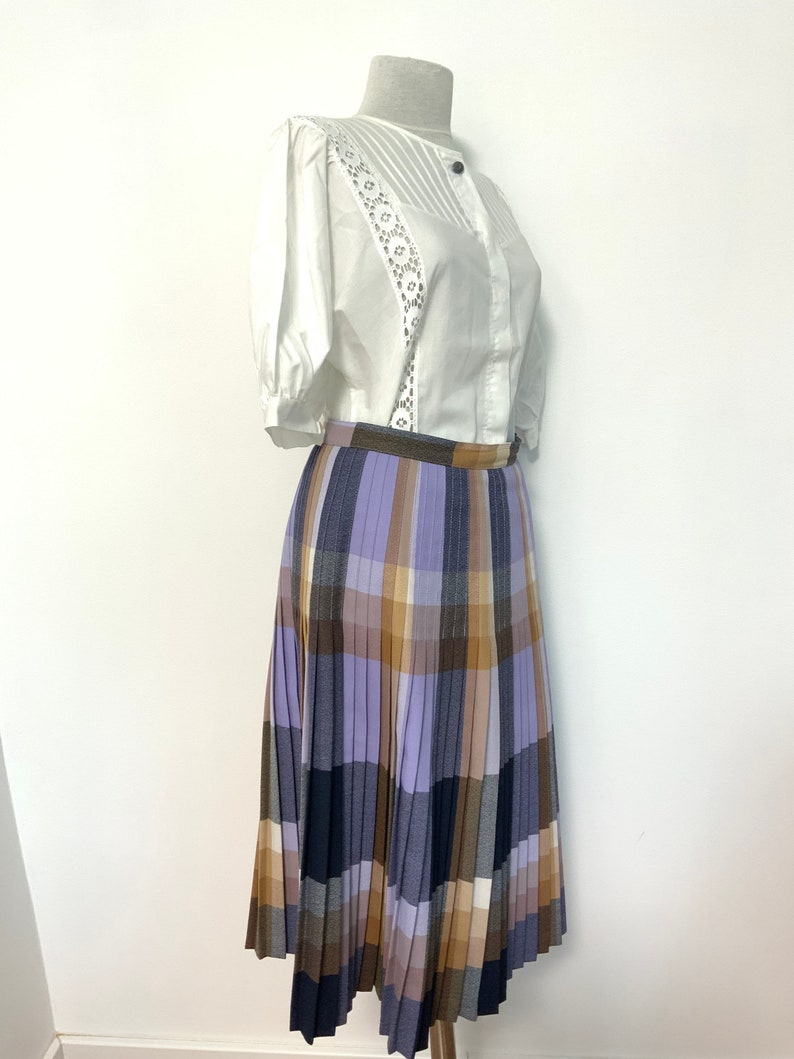 Basler Vintage Pleated Skirt, Brown Skirt, Wool Skirt, Office Skirt ...