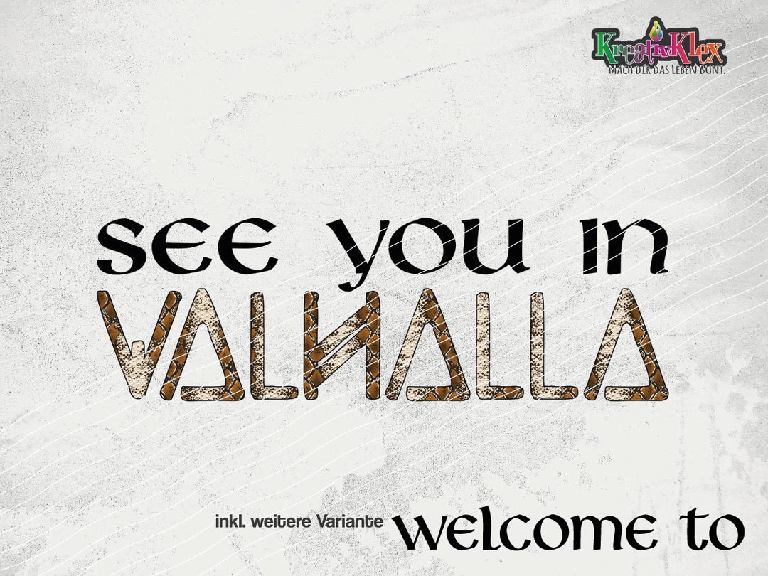 Plotterdatei Valhalla SVG DXF JPEG pdf png - Etsy.de