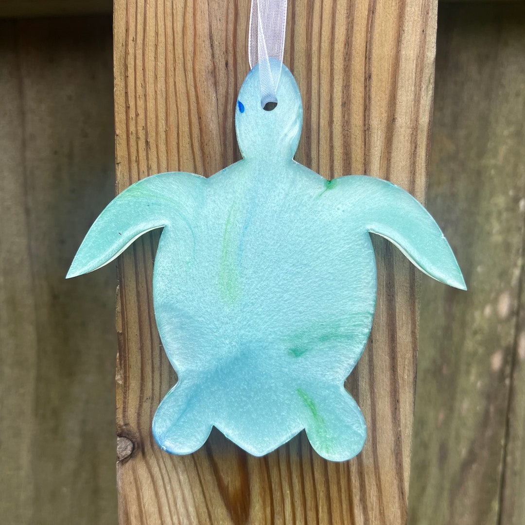 4 Cremated Ashes Memorial Sea Turtle Hanging Ornament - Etsy