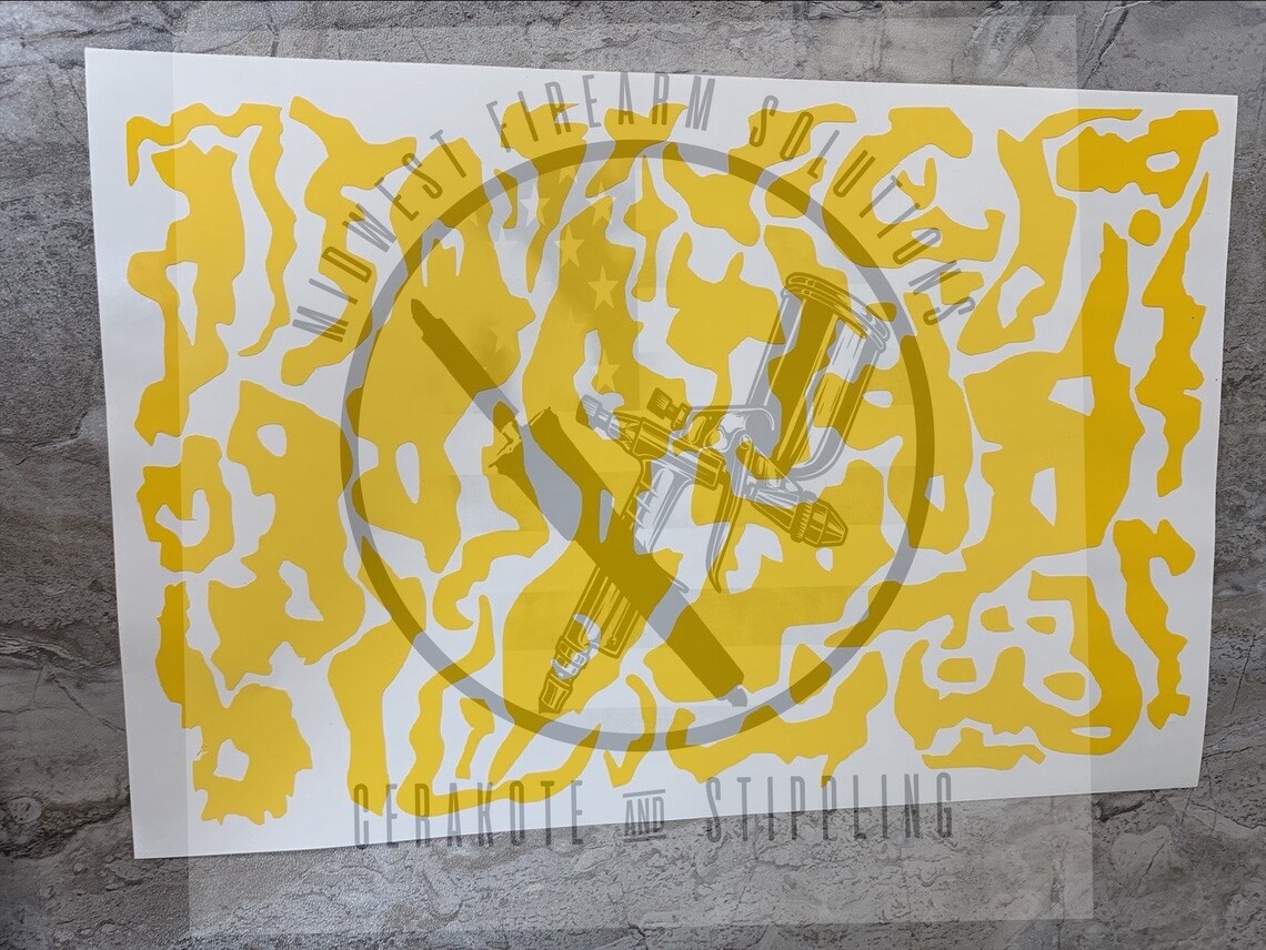 Desert Camo Vinyl Stencil - Etsy