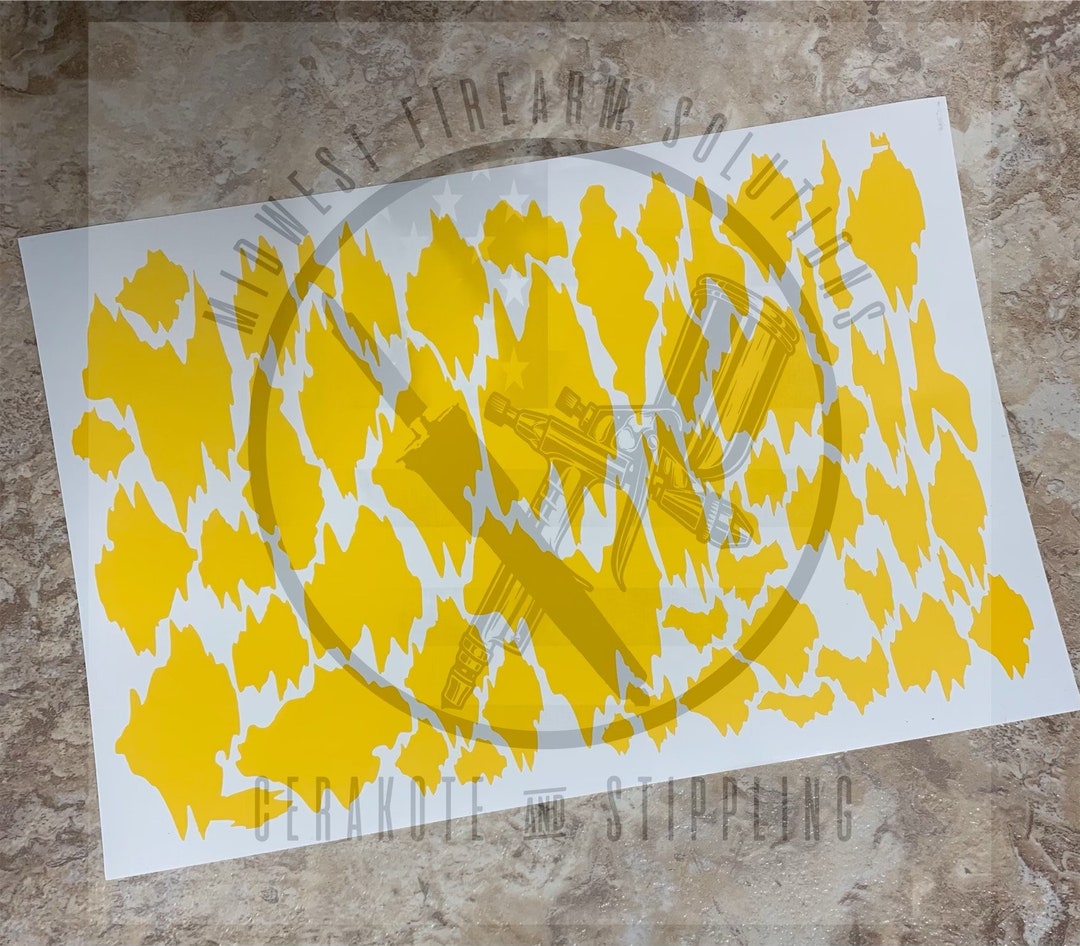 Torn Camo Vinyl Stencil - Etsy