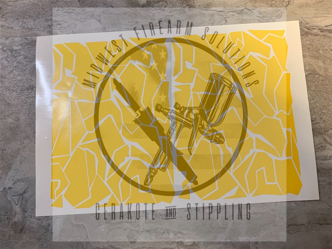 Splinter Camo Vinyl Stencil - Etsy