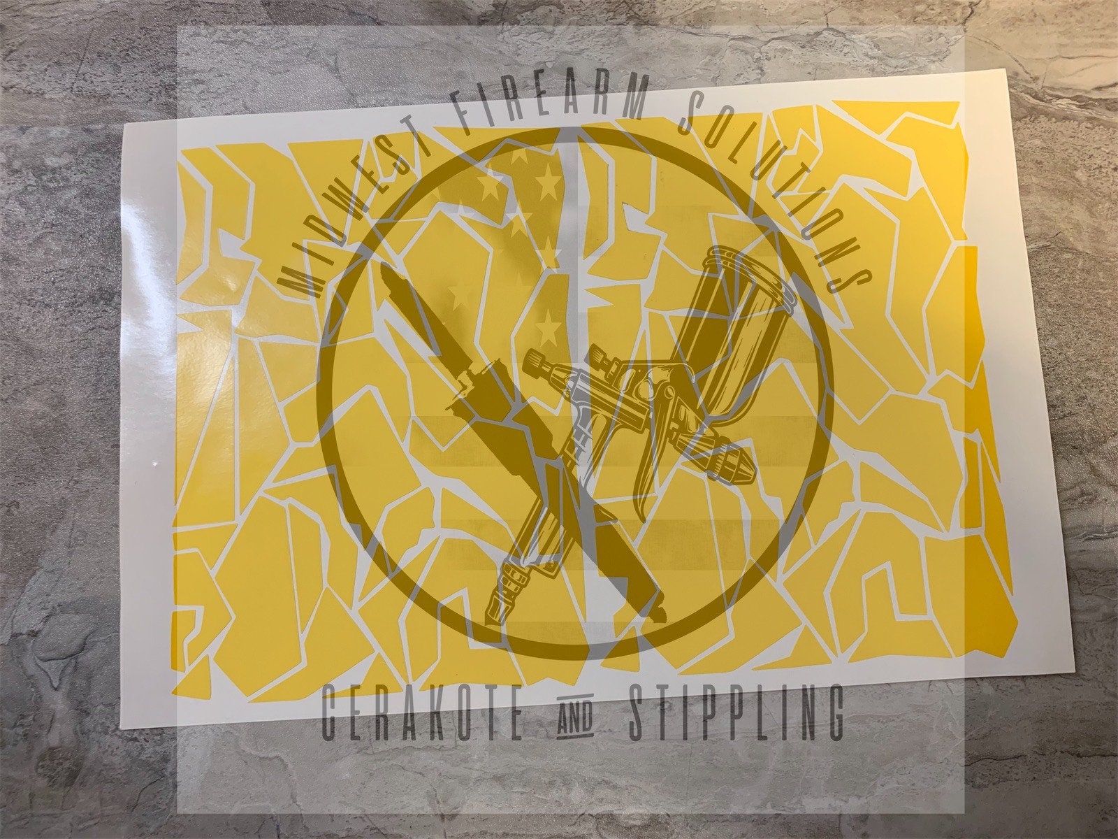 Splinter Camo Vinyl Stencil - Etsy