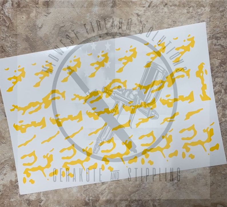 Multicam Small Vinyl Stencil - Etsy