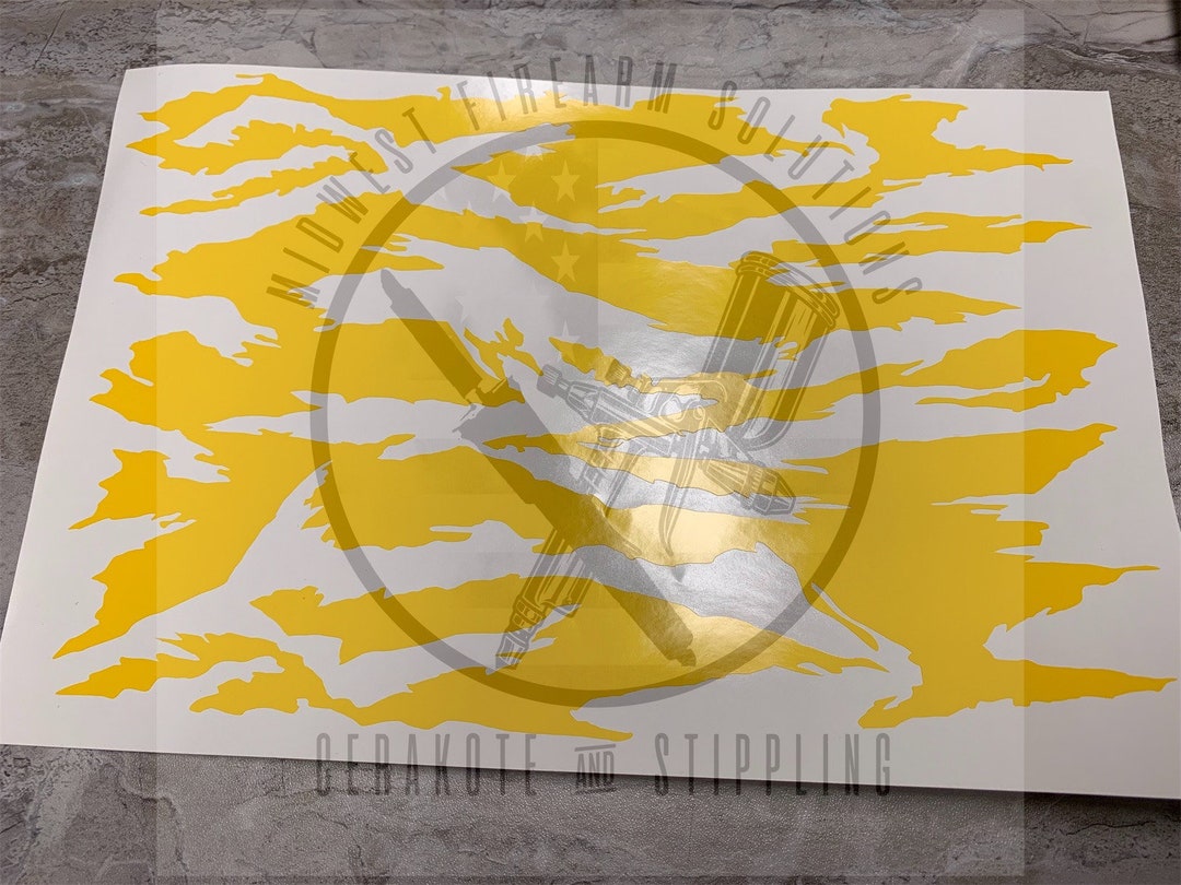 Tiger Stripe Detailed Vinyl Stencil - Etsy