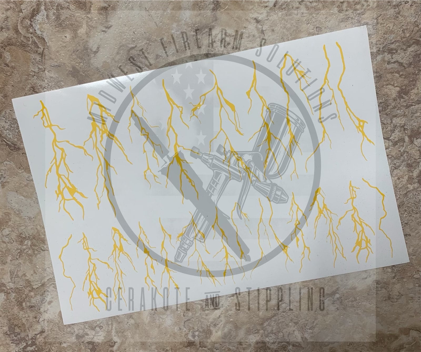 Lightning Bolt Vinyl Stencil - Etsy