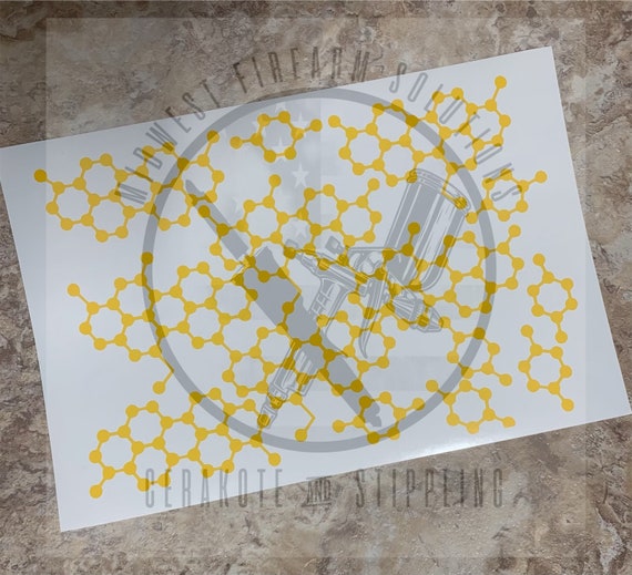 Molecule Vinyl Stencil | Etsy