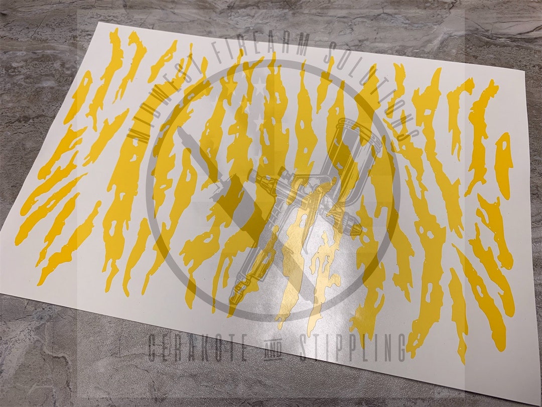 Ripped Camo Detailed Vinyl Stencil - Etsy