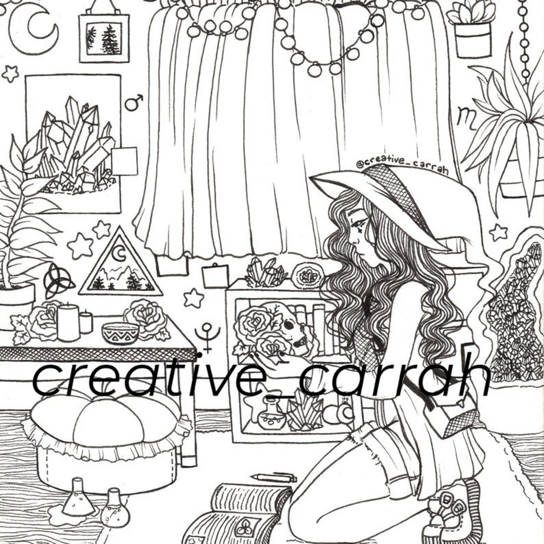 Spiritual Studies [coloring Page] - Etsy