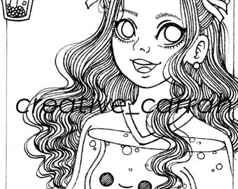 Boba Coloring Page - Etsy