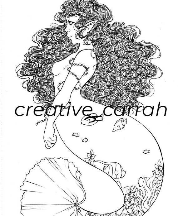 Mermaid Bundle coloring Page | Etsy