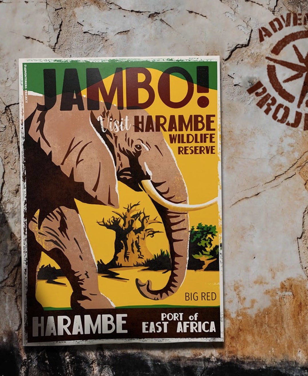 Visit Harambe Poster - Etsy