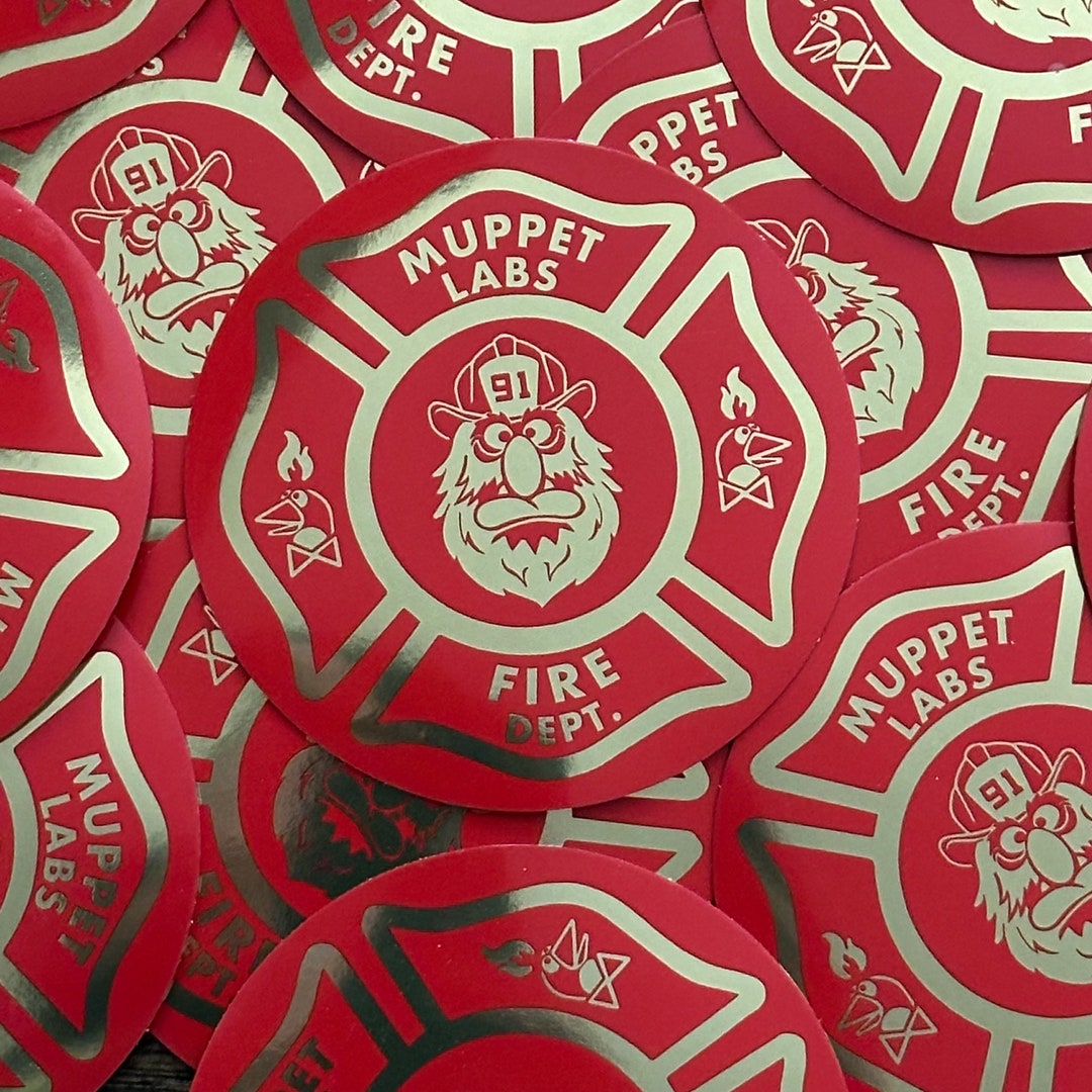 Muppet Labs Fire Department Sticker - Etsy