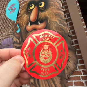 Muppet Labs Fire Department Sticker - Etsy