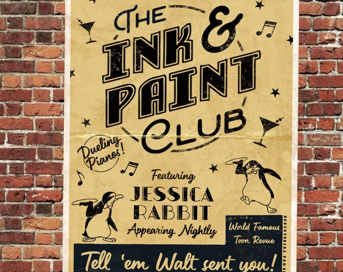 Ink&paint Club Flyer Poster - Etsy