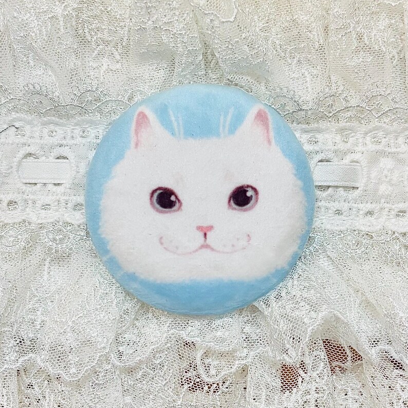 Squishy Kitty Cat Faces | Plush Button | - Etsy