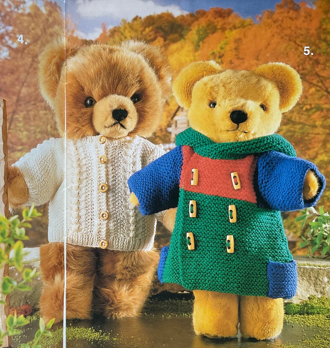 Teddy Bear Clothes Knitting Patterns: Bear Essentials, 26 Designs - Etsy