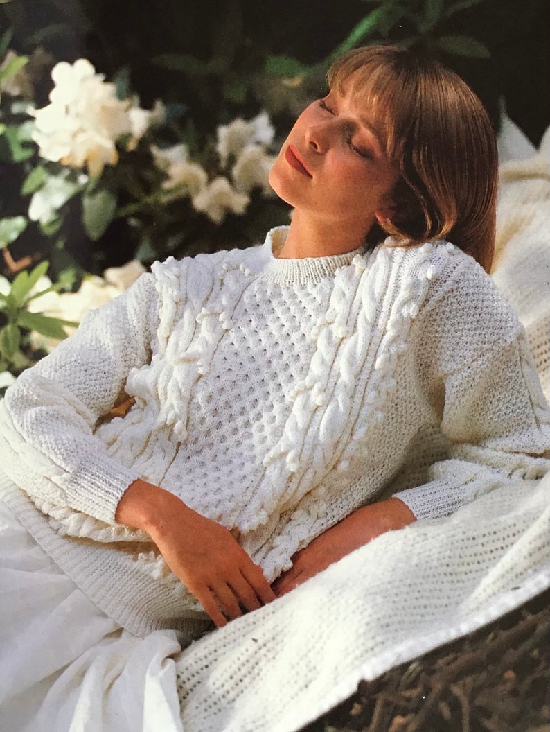 Traditional Knitting Patterns for 8 Ply Textured & Multicoloured Knits ...