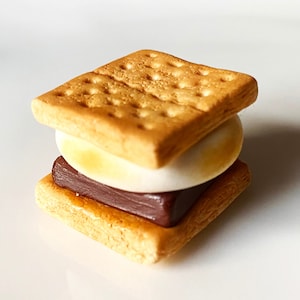 S'more Sculpture - Polymer Clay S'more - Miniature or Life-size Faux ...