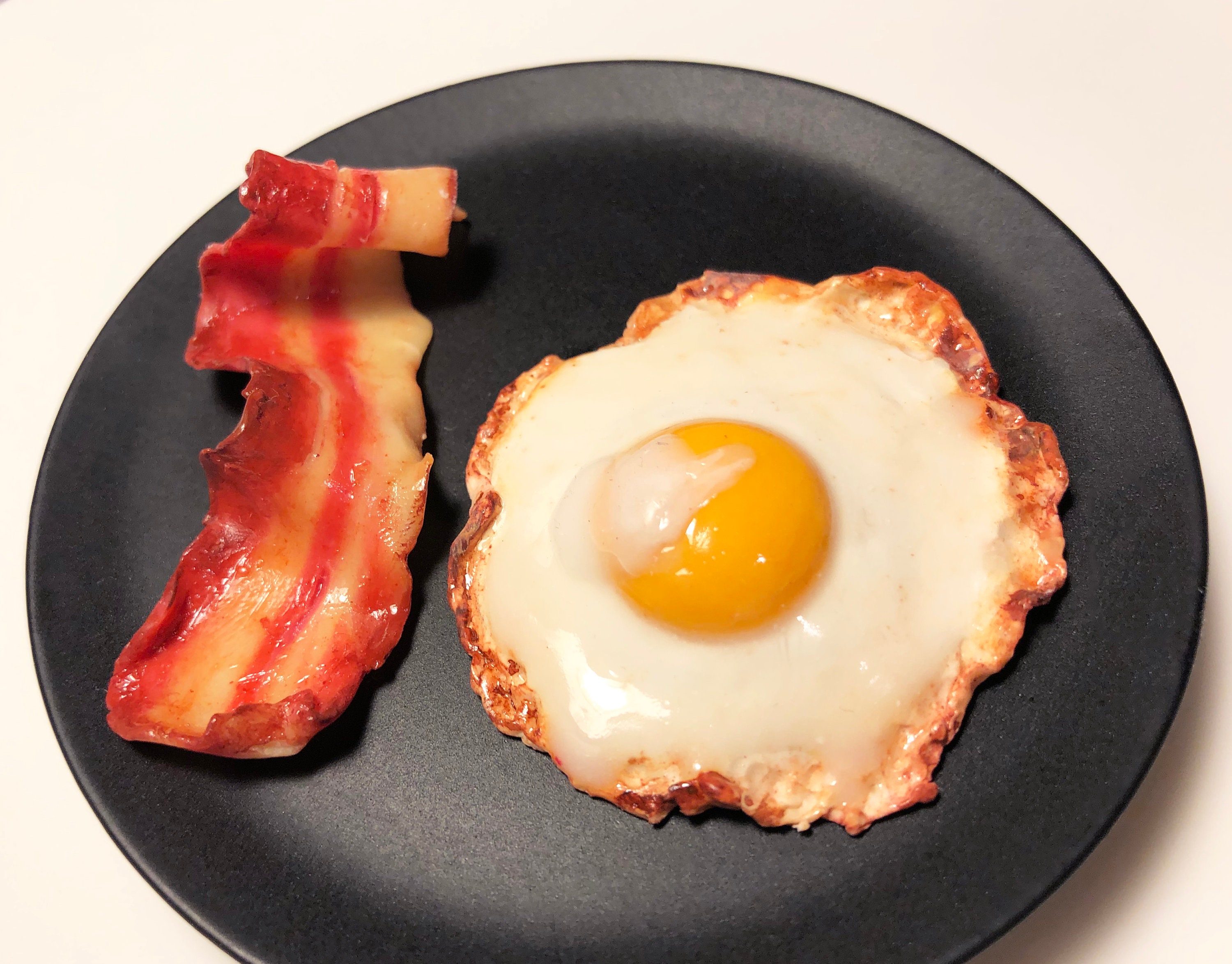Bacon Fried Egg Sculpture Food Sculpture Clay Bacon Art - Etsy