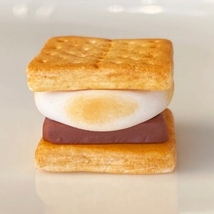 S'more Sculpture - Polymer Clay S'more - Miniature or Life-size Faux ...