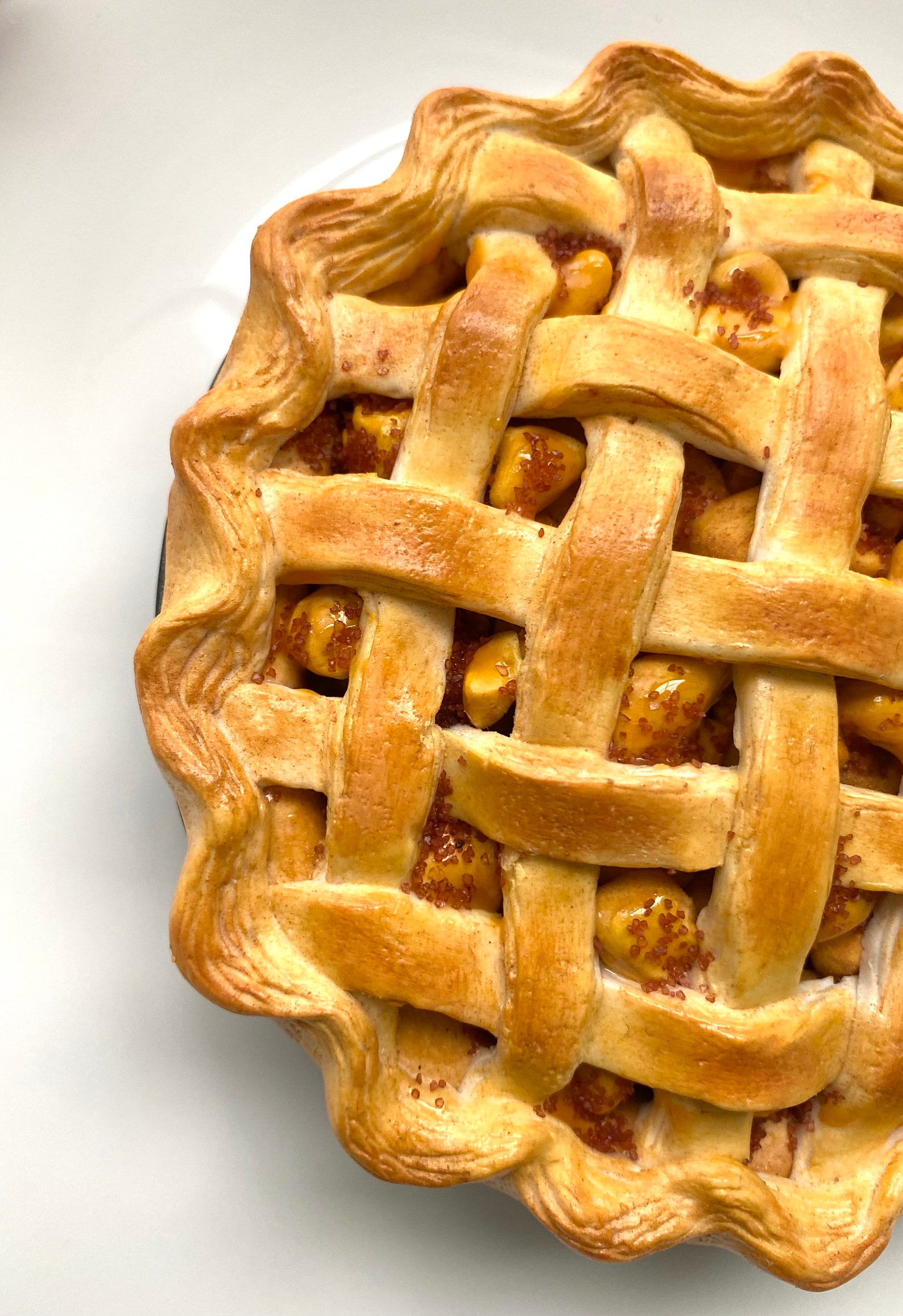 Apple Pie Sculpture Polymer Clay Apple Tart Life-size Individual Pie ...