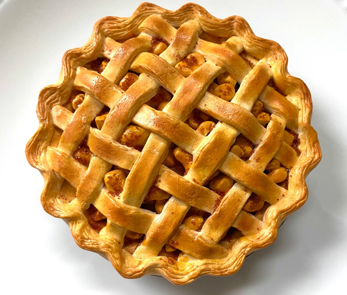 Apple Pie Sculpture Polymer Clay Apple Tart Life-size Individual Pie ...