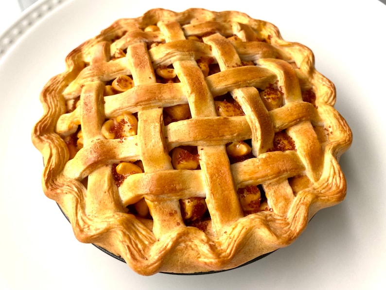 Apple Pie Sculpture Polymer Clay Apple Tart Life-size Individual Pie ...