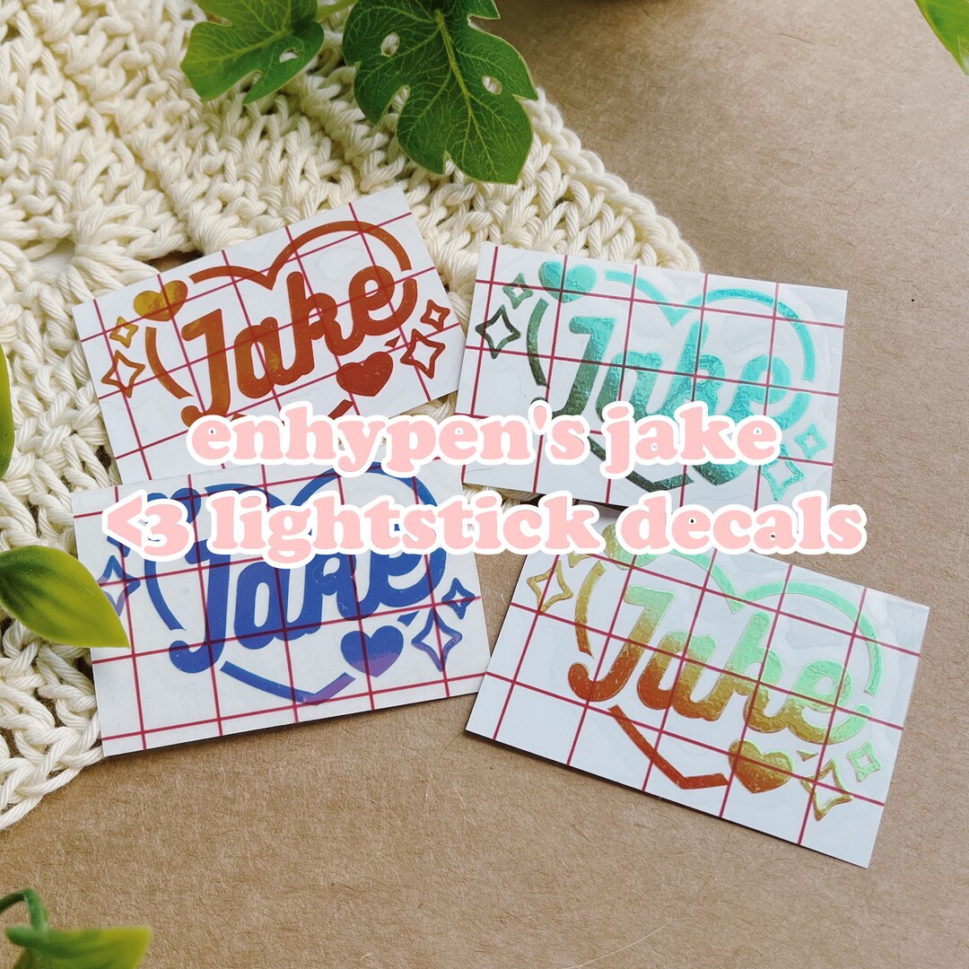 Enhypen Member Jake KPOP Lightstick Sticker Holographic Decals - Etsy
