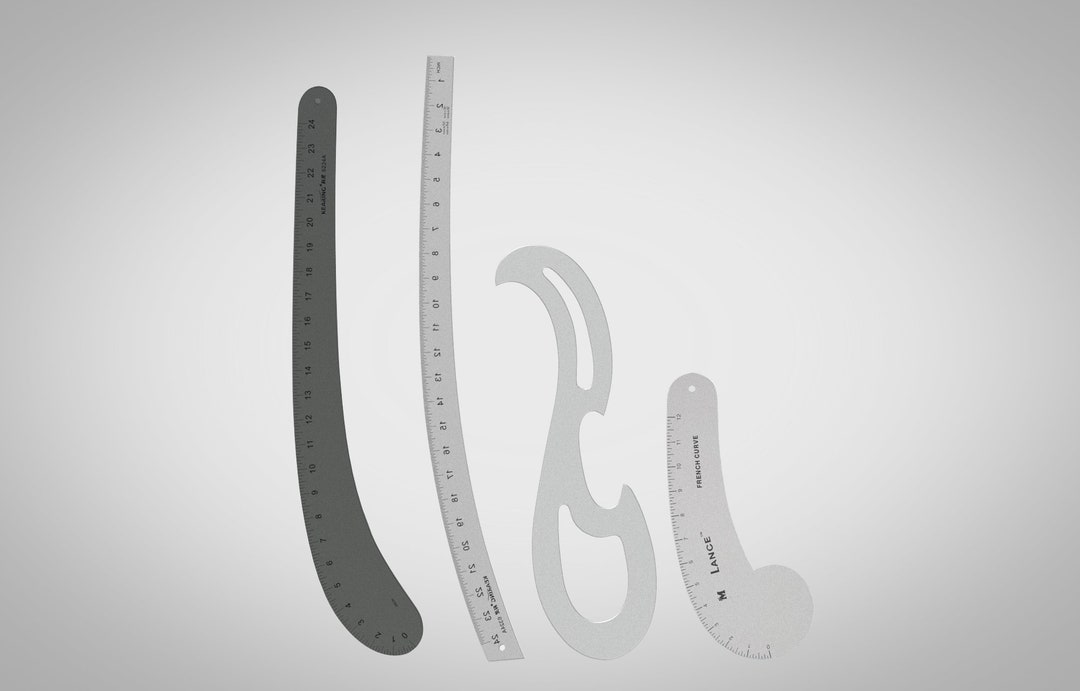 Digital Pattern Drafting Ruler Curves for Clo3d/marvelous Designer ...