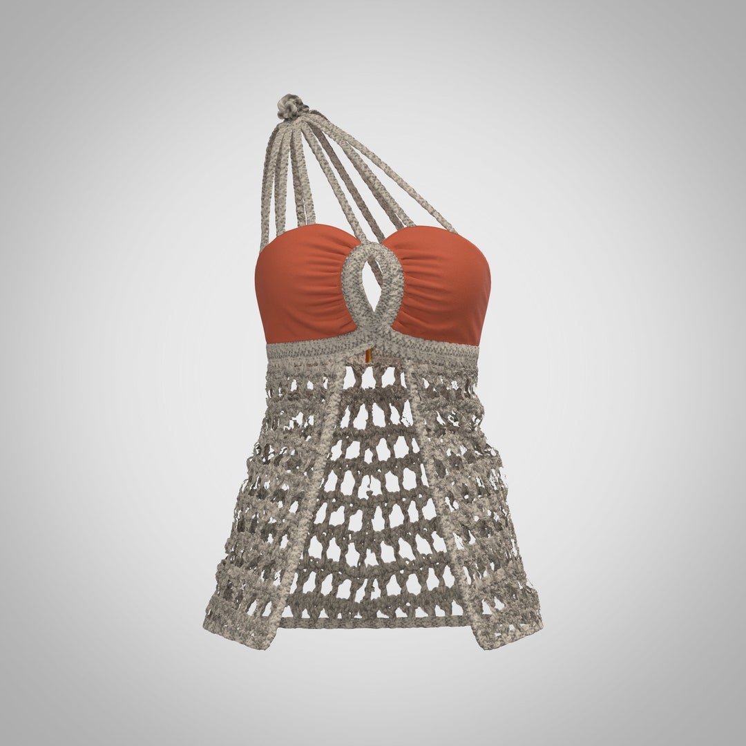 3D Digital Garment Women's Crafted Bikini Top - Clo3d/marvelous ...