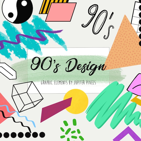 90s Design Elements - Etsy