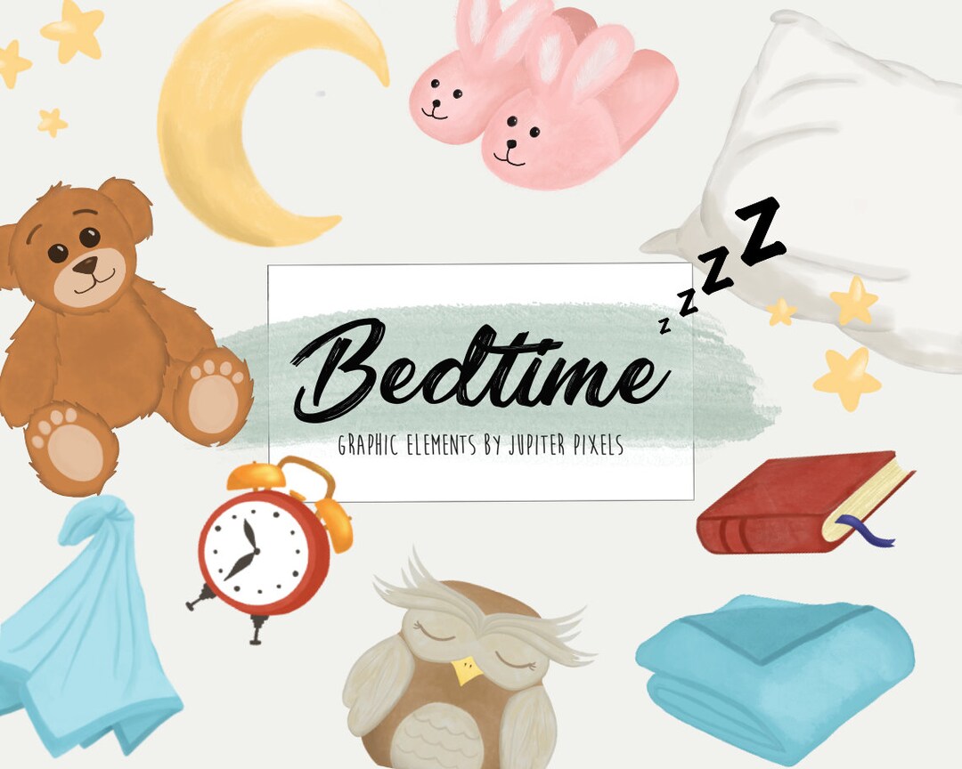 Bedtime Clipart / Kids Sleep Images / Instant Download - Etsy