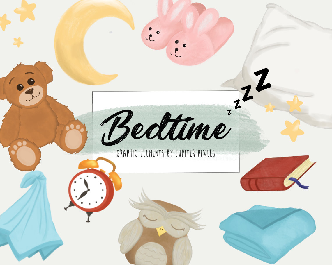 Bedtime Clipart / Kids Sleep Images / Instant Download - Etsy