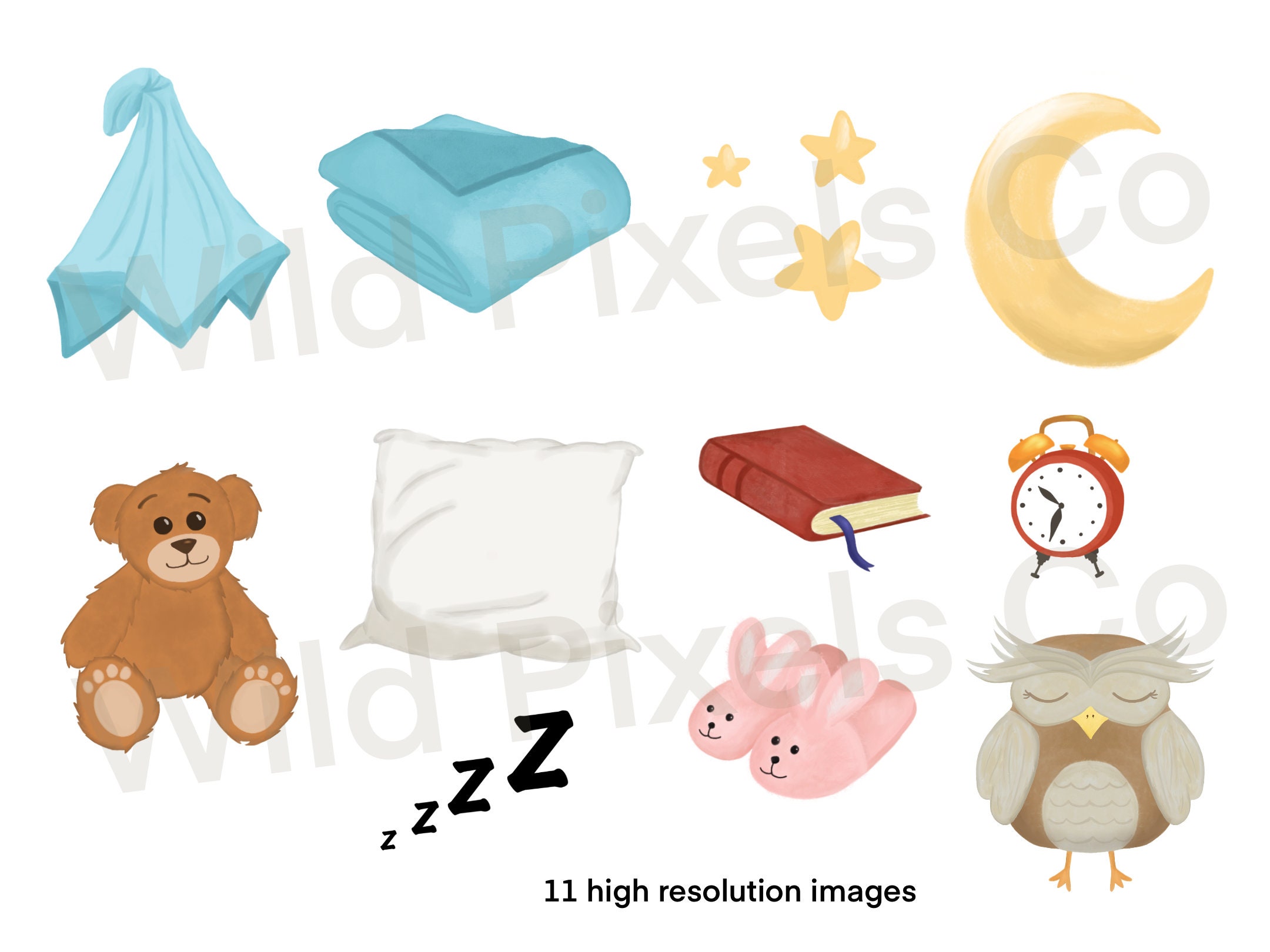 Bedtime Clipart / Kids Sleep Images / Instant Download - Etsy