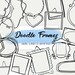 Frames Clipart / Doodle Black and White Simple Frames / Instant ...