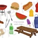 Cookout Clipart / BBQ Picnic Graphic Images / Instant Download - Etsy