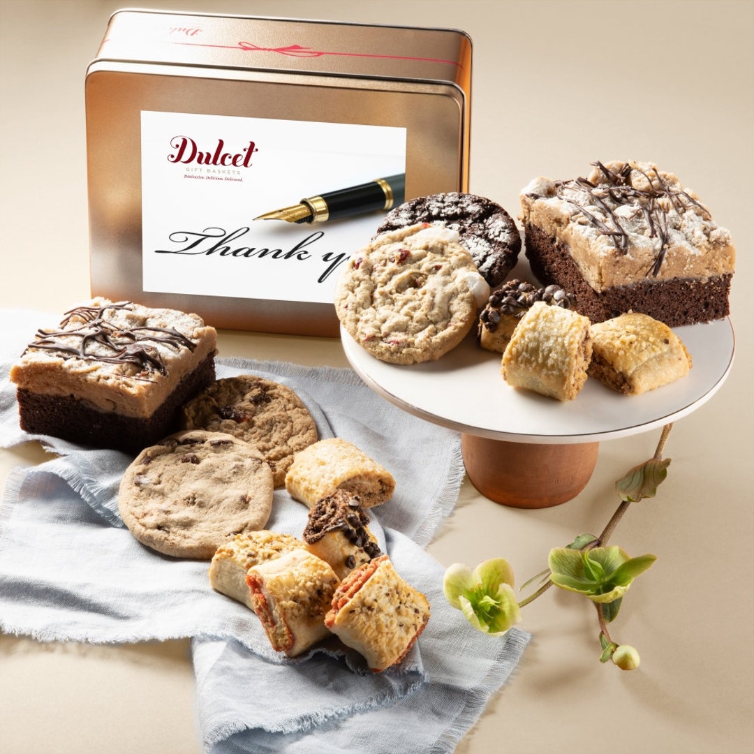 Dulcet’s Dessert Gift Box | Old Fashioned Bakery Tin | Gourmet Pastry ...
