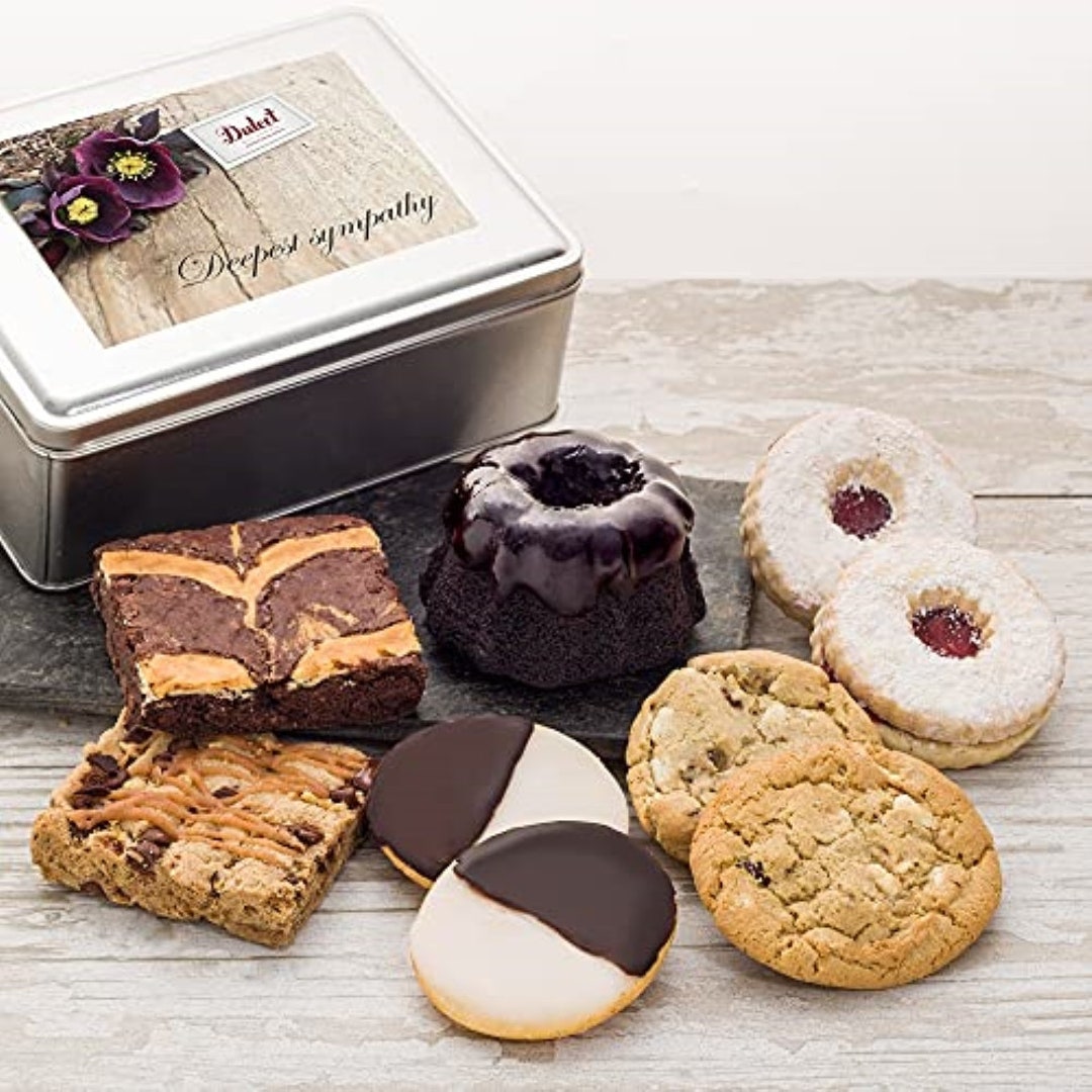 Dessert Sympathy Tin | Gourmet Dessert Gift Box |assorted Cookies ...