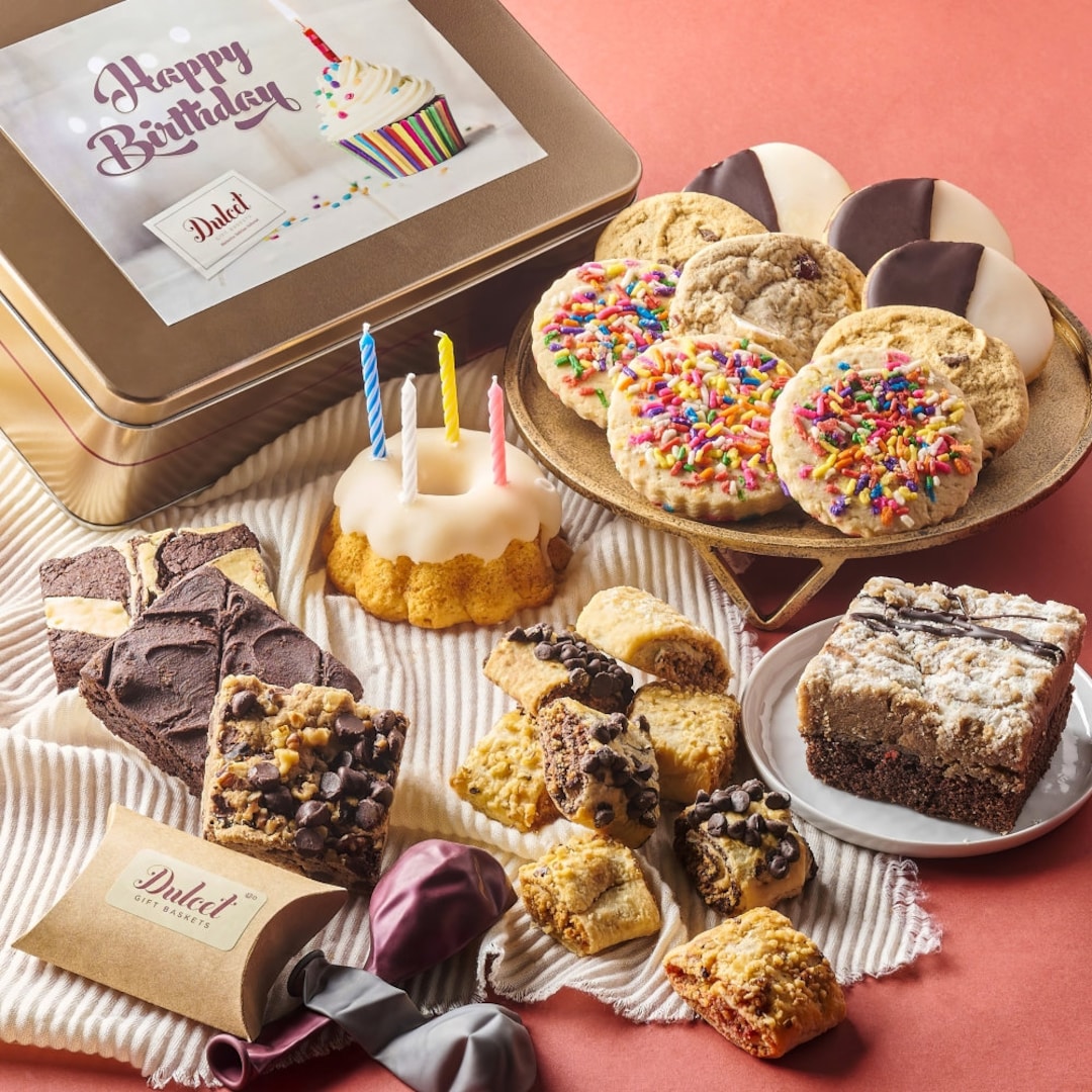 Birthday Dessert Box | Gourmet Cookie Gift Tin | Bakery Sampler Gift ...