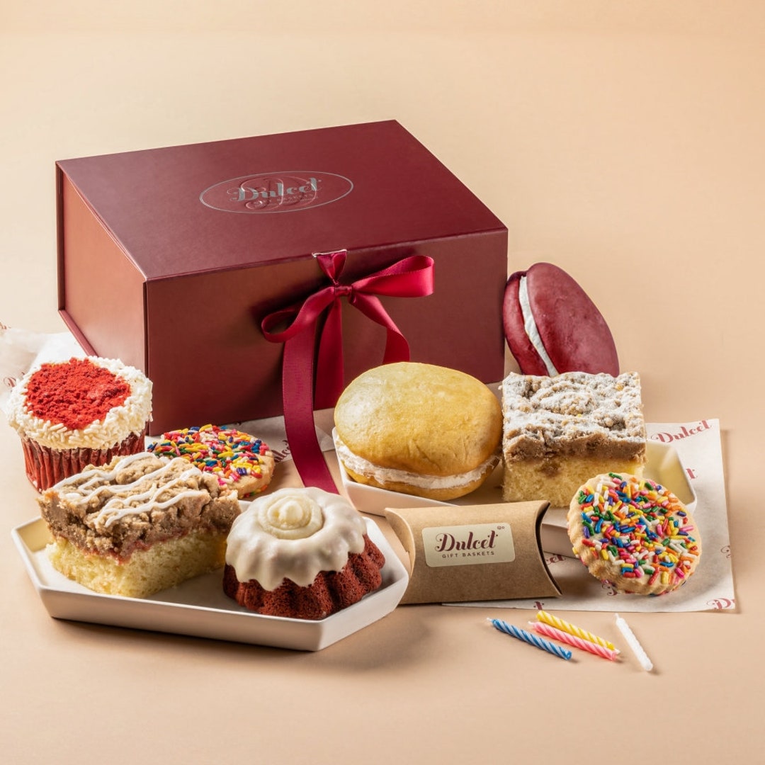 Birthday Bakery Gift Box | Luxury Birthday Gift | Dessert Sampler Box ...