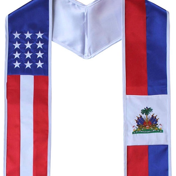 Stole Graduation Flag Haiti - Etsy