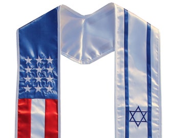 Israel Graduation Stole Israel Flag Sash - Etsy