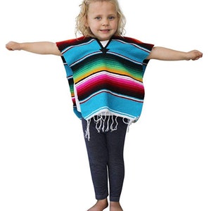 Kids Youth Mexican Serape Sarape Poncho Size 2 to Teen - Etsy