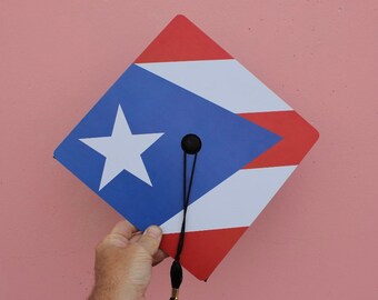 Puerto Rico Graduation Cap Topper Puerto Rican Flag Grad Cap - Etsy