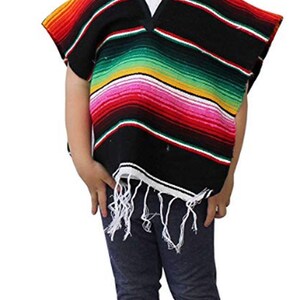Kids Youth Mexican Serape Sarape Poncho Size 2 to Teen - Etsy