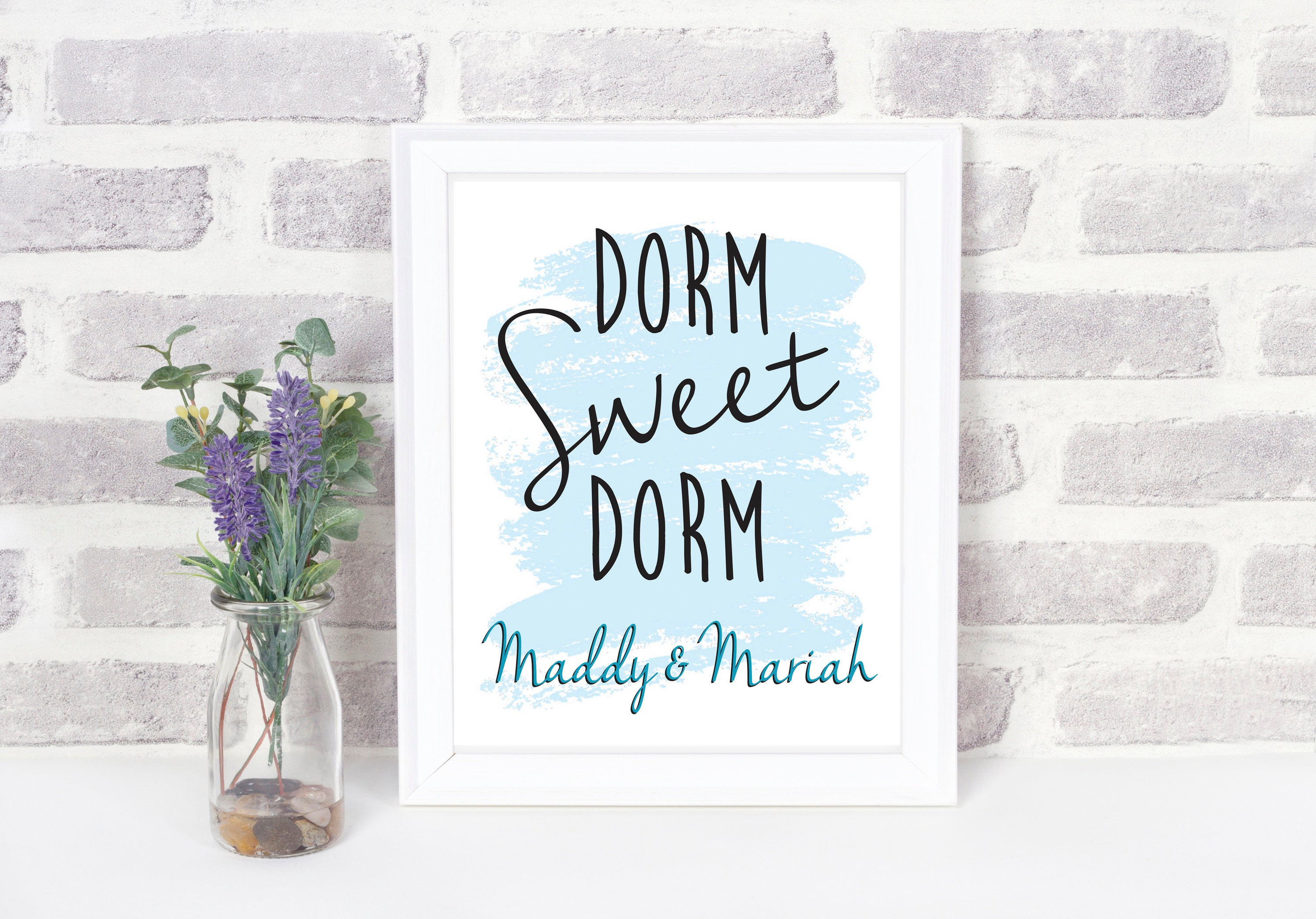 Personalized Dorm Sweet Dorm Printable With Roommate's - Etsy